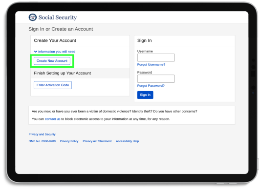 How to set up a My Social Security account