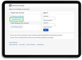 How to set up a My Social Security account